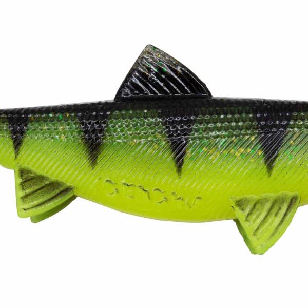 Senshu Real Fin Shad 8 | Shiny Tiger | 8cm | 4g | 4 Stuks | Shiny Tiger ...