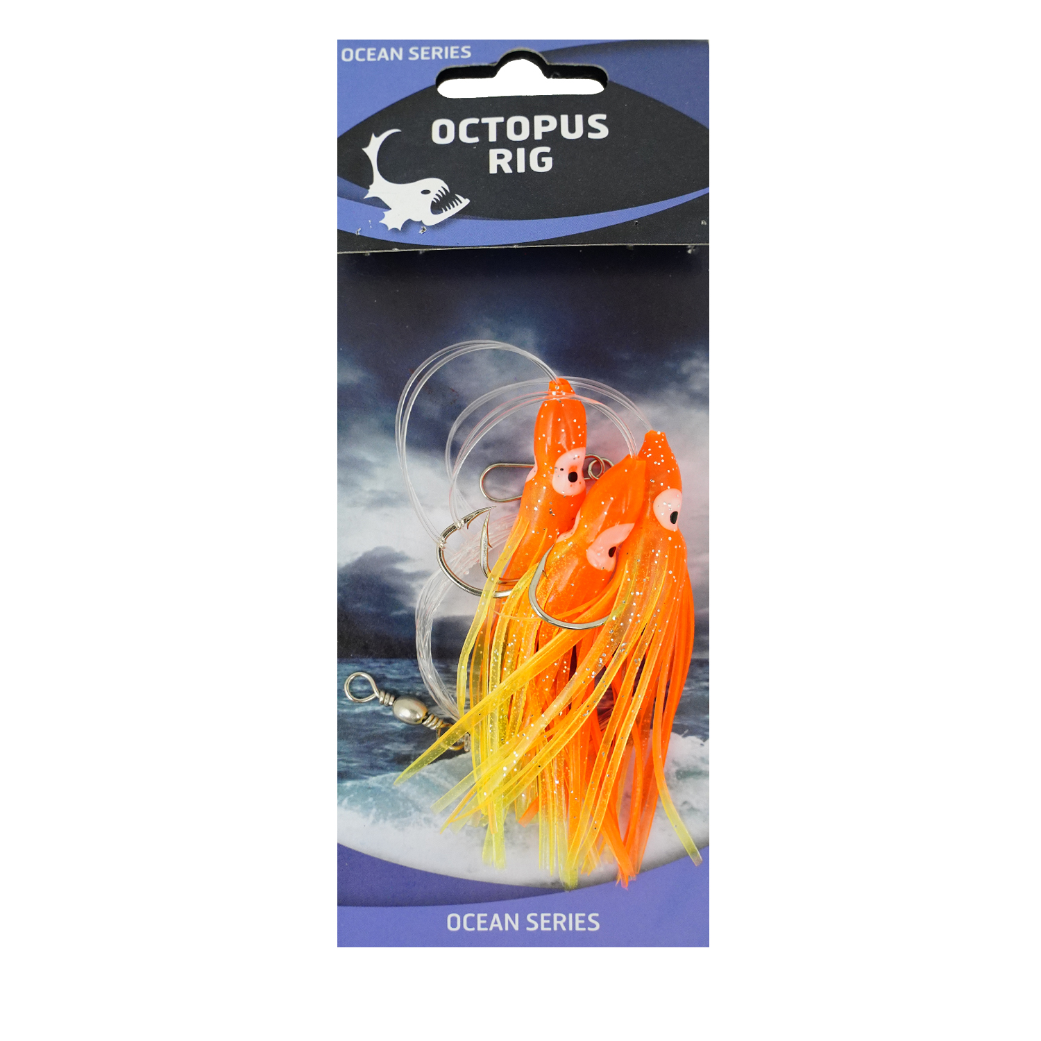 Eurocatch Fishing Octopus Rig 3 Haaks | Orange/Yellow | Onderlijn | 5/0 ...
