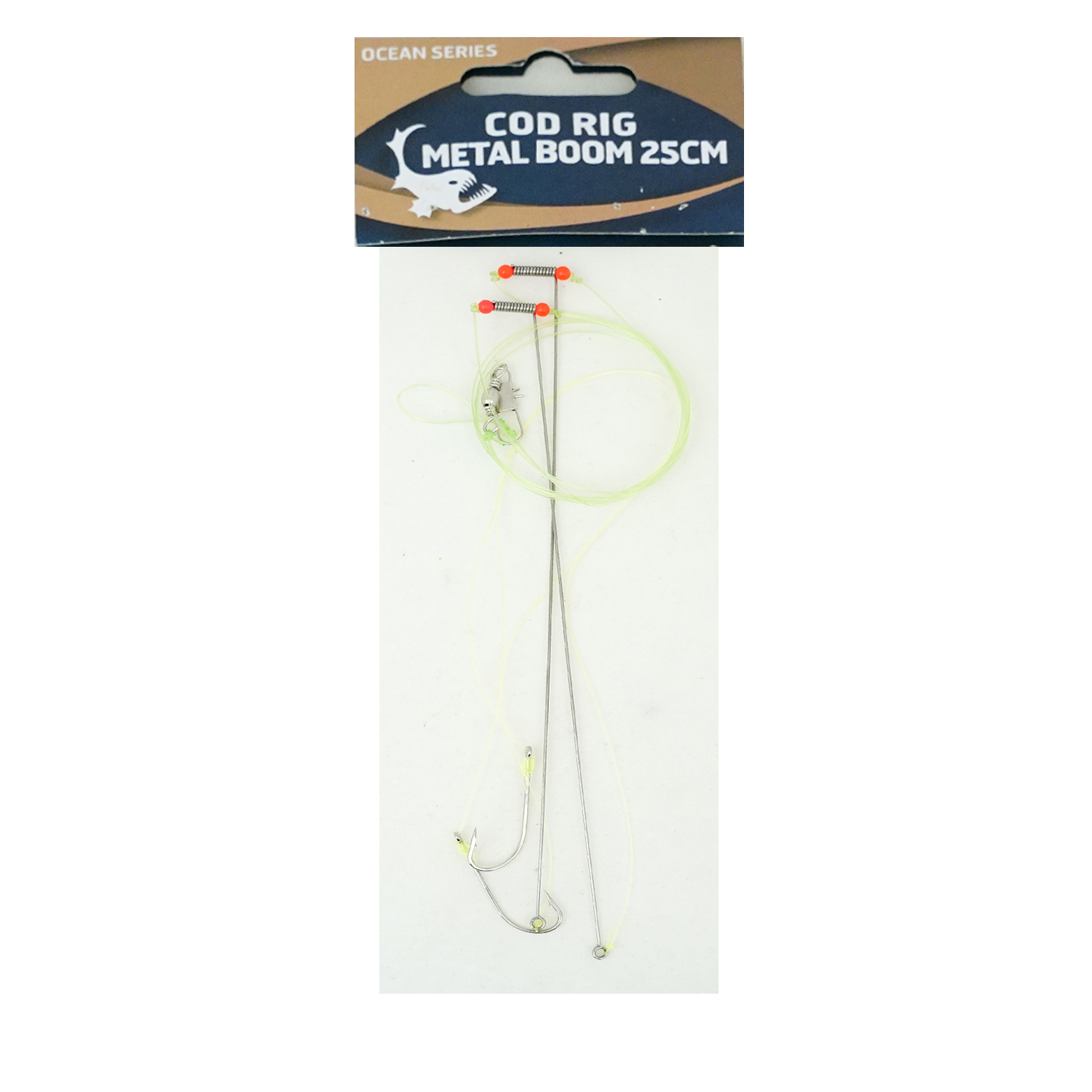 Eurocatch Fishing Cod Rig Metal Boom 25cm 2-Hooks | Maat 5/0 ...